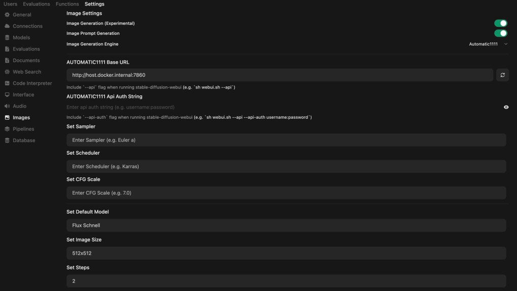 flux-generator: Local Image Generation on Apple Silicon with Open WebUI Integration using Flux ...
